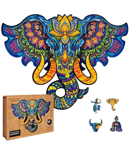 Majestátní vlk - Dřevěné puzzle WOODLIKA